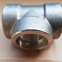 China DN50 3000LB Stainless Steel Socket Tee NPT Internal Thread Socket Tee for sale