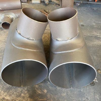 China Large Diameter Weldable Steel Pipe Fittings  Customized Butt Weld Tee for sale