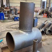 China Large Diameter Weldable Steel Pipe Fittings  Customized Butt Weld Tee for sale