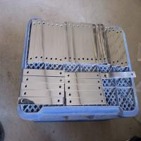 China Rectangular Silver Steam Blowing Target Plate Pressure Casting Polished Surface for sale