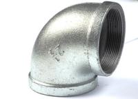 China Galvanized Malleable Iron 90 Degree Elbow Threaded Pipe Fitting 1/2 Inch for sale