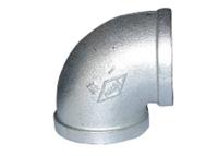 China Galvanized Malleable Iron 90 Degree Elbow Threaded Pipe Fitting 1/2 Inch for sale