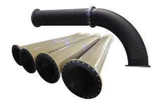 Cina Tubo d'acciaio rivestito di gomma estraente di Uhmwpe dei residui Dn600 in vendita