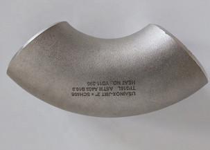 Cina 316l l'acciaio inossidabile 90/180 gradi di 2500lbs di accessori per tubi sgomita a 4 pollici in vendita