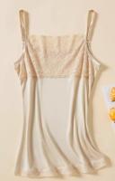 Quality 100% Knitted Sexy Silk Nightwear Lingerie Softly Contouring Camisole Underwear for sale