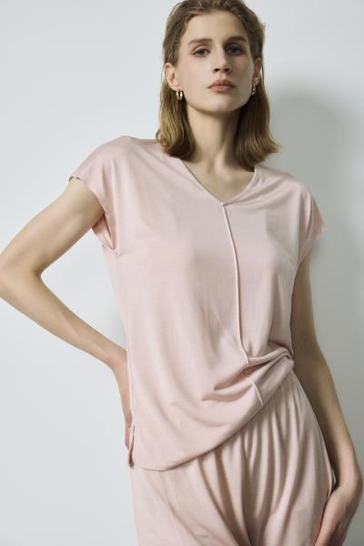 Quality Pink Silk Sleepwear 100% Mulberry XS - XL Size Women'S Custom Pajama Set for sale