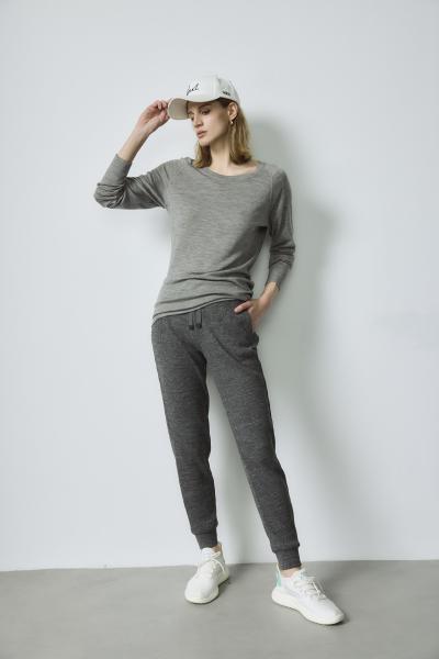 Quality Grey Merino Wool Thermals Base Layer Wool Long Sleeve Shirt Women'S Jogger Pants for sale