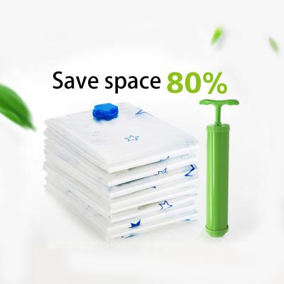 China Vacuum Storage Bags Vacuum Compression Bags 80% More Storage Double-Zip Seal for Max Space Saving for sale