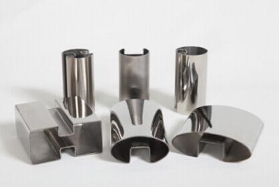 China Stainless steel slotted tube for glass handrail for sale