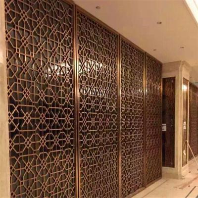 China construction building stainless steel dubai room divider screen metal work project for sale