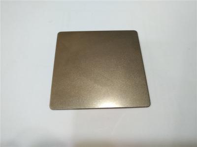 China luxury pvd color brown sand blast sheet stainless steel aisi304 316 grade with laser cuting film for sale