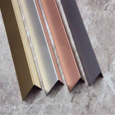 China New Style Skirting Profiles For Decoration Easy Install Flooring Skirting Board Stainless Steel Tile Trim for sale