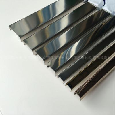 China SS304 profiles mirror finish stainless steel U channel for Top glass railings for sale
