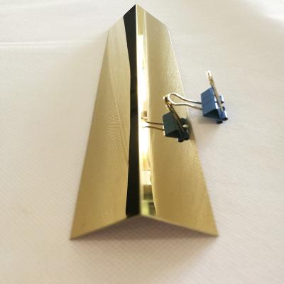 Gold Brush Polished 304 stainless steel tile trim profile round edge corner trim