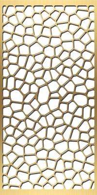 China gold plated stainless steel screen laser cut screens for tall room divider for sale