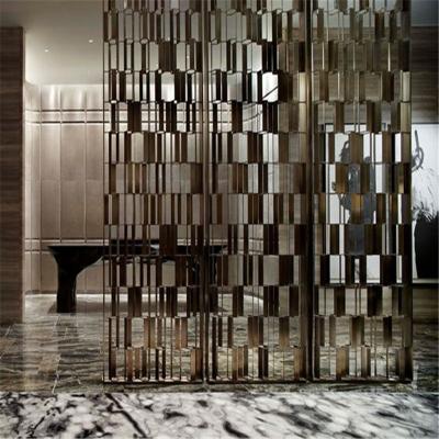 China Hot sale hotel decor metal screen partition wall panel  for private screen room divider for sale
