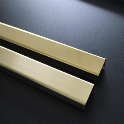 Hairline Finish Rose Gold Stainless Steel U Channel U Shape Profile Trim 201 For Wall Ceiling Frame Furniture Decoration
