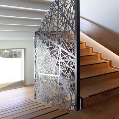 China Laser Cut Aluminum Perforated Carved Screen Panels for interior decorative room divider for sale