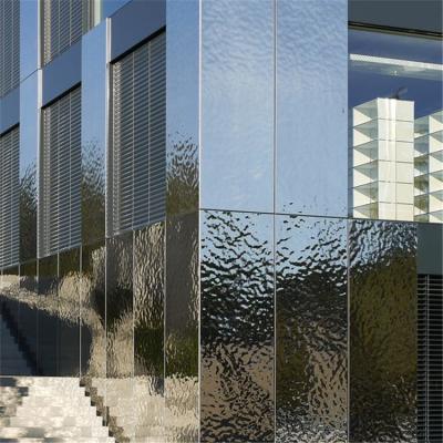China Designed metal sheet wall cladding panel hammered decorative mirror stainless steel for sale
