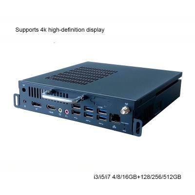 China Customized Embedded Pc X86 Ipc 12V Server I3 I5 I7 CPU Linux Fan Small Factor Ops Computer for sale