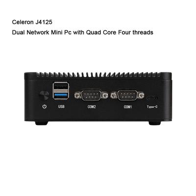 China Fanless Barebone Smart Computer Box with Intel J4125 Quad Core Processor and Private Mold for sale