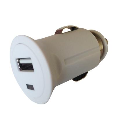 Cina Mini micro portatile bianco dei caricatori 1.2A dell'automobile di USB per il telefono cellulare in vendita