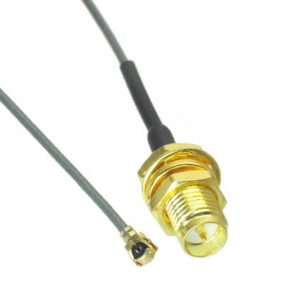 Cina IPX MHF U.FL RF Coaxial Cable WIFI Extension RG178 con SMA-J Female e V.S.W.R≤1.5 in vendita