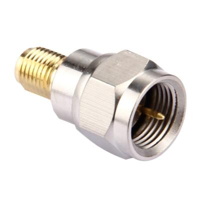 Cina Connessione di trasferimento dell'antenna con rivestimento in nichel tipo F, con presa maschile a presa femminile in vendita