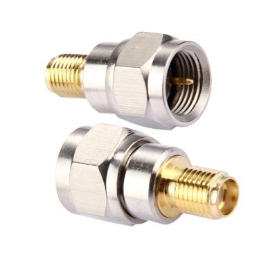 Cina Connessione di trasferimento dell'antenna con rivestimento in nichel tipo F, con presa maschile a presa femminile in vendita