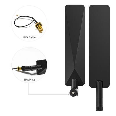 Cina 2.4GHz 5.8GHz Dual Band Tilt Rubber Duck WIFI Antenna per 50 miglia di distanza lunga in vendita