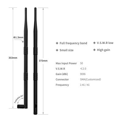 Cina 2.4GHz 5GHz Dual Band Omni Directional Receiver Antenna wireless con raggio di 50 miglia in vendita