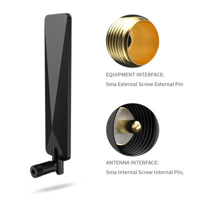 Cina 2.4GHz 5GHz Dual Band Tilt Rubber Duck WIFI Antenna con connettore IPEX e pigtails in vendita