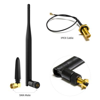 Cina Intervallo di frequenza 2400-2500MHz/5000-5800MHz/600-6000MHz Nero 8 LTE Arduino Satellite Antenna GSM in vendita
