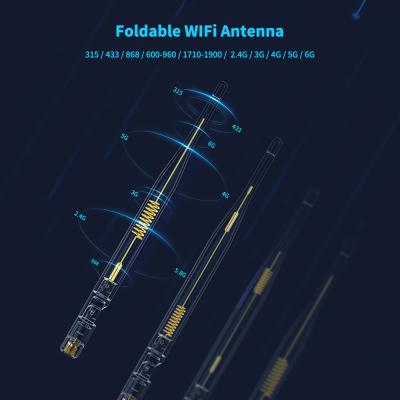 Cina Intervallo di frequenza 2400-2500MHz/5000-5800MHz/600-6000MHz Nero 8 LTE Arduino Satellite Antenna GSM in vendita