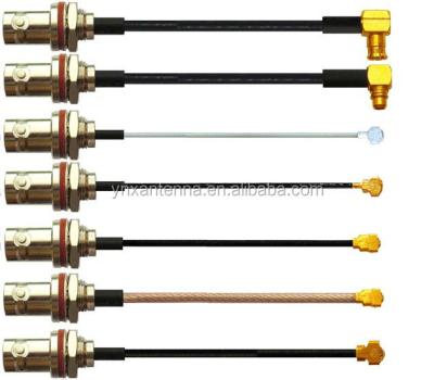 China Insertion Loss 0.6DB RF Coaxial Cable Connector RG174 RG316 RG178 with RP-SMA Male to RP-SMA Female for sale