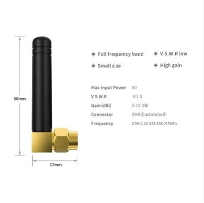 Cina Polarizzazione verticale 2dBi 3dBi 5dBi 700-2700Mhz Antenna 4G LTE per comunicazione wireless in vendita