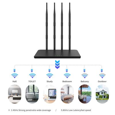Cina Antenna WiFi a doppia banda 2.4G 5.8G 10dbi per router RT-N16 / TP-Link TL-WR1043ND in vendita