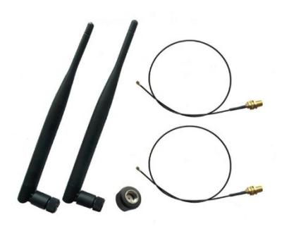 Cina 2.4GHz e 5.8GHz Dual Band Wi-Fi Antenna Rubber Duck Design con connettore personalizzabile in vendita