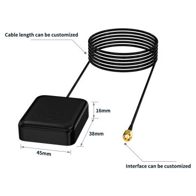 Cina 3000 mm o 5000 mm Lunghezza del cavo Due amplificazione Fakra Antenna GPS per MFD2 RNS2 RNS 510 MFD3 RNS-E in vendita