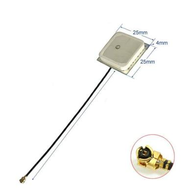 Cina LNA Amplificatore Attivo GPS Ceramica Patch Antenna 28dB Alto Guadagno con Filtro 25*25*8mm R.H.C.P. in vendita