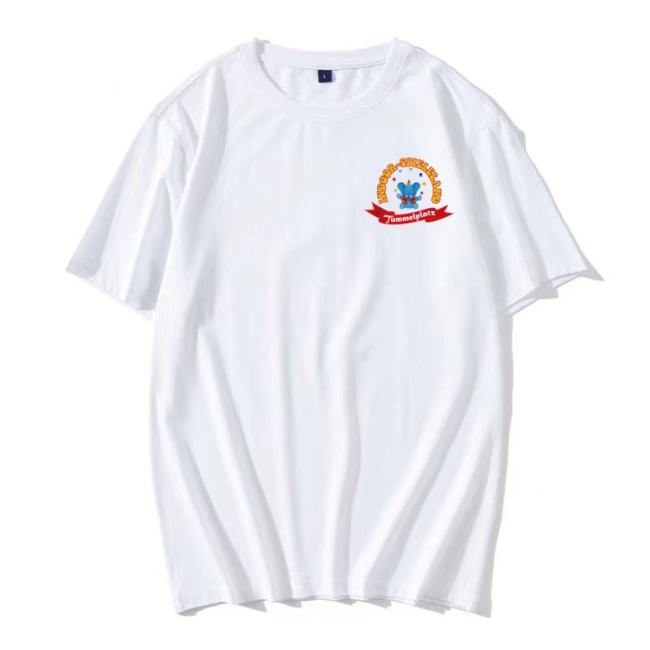 Example of back design placement on T-shirt