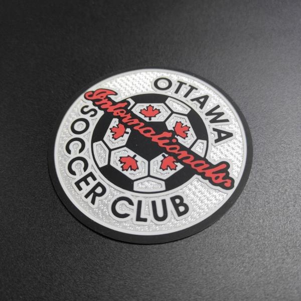 Quality Silicone Heat Transfer Patches 3D Custom Embroidered Logo Patches 0.1mm - 2mm Thickness for sale