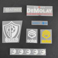 China Matte Silicone Heat Transfer Logo - Custom Flat Screen Printing with Water-Based Inks and Multi-Layer Application for sale