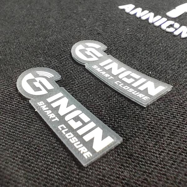 Quality TPU Rubber Silicone Heat Transfer Logo Embossed Garment Iron On Logo Transfers for sale