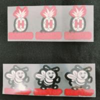 China Custom Flock Heat Transfer Logos - 4 Color Maximum, 1mm Minimum Line Thickness for Apparel Branding for sale