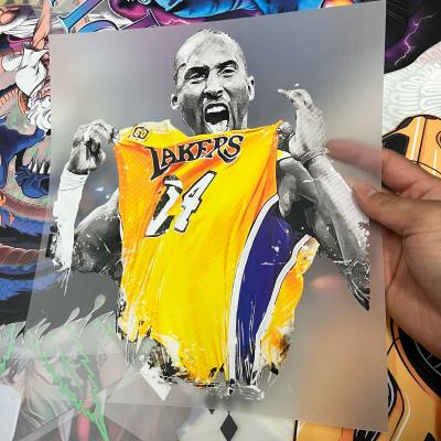 China Ready To Press Kobe Design DTF Stickers Wholesale Custom Heat Transfer Printing Heat Press For Clothing T Shirts Apparel Fast Worldwide Shipping for sale