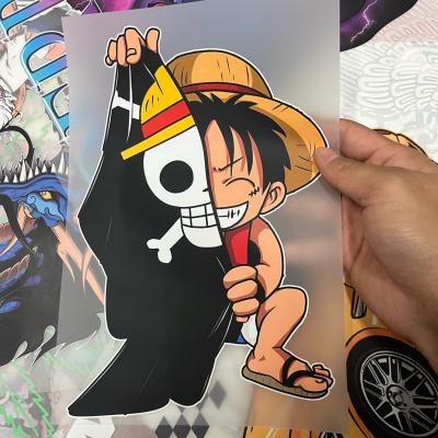 China Wholesale Custom Monkey D Luffy design SUPER DTF Heat Transfer Stickers Direct To Film Ready to Press Bulk Heat Press Printing for Apparel T Shirts Fast Global Shipping for sale