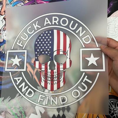 China Wholesale DTF Stickers – Custom Direct-to-Film Heat Press Transfers, Press-Ready in Bulk for T-Shirts & Apparel, Fast Global Shipping Low Minimum Order for sale