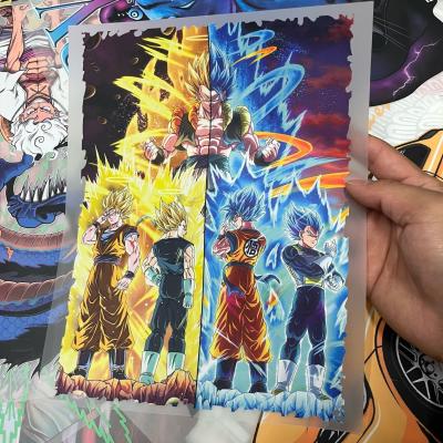China Dragon Ball Gogeta And Vegito Factory High Quality DTF Gang Sheets – Designs Pattern Logo Transfer Stickers, Plastisol Heat Transfer Custom Labels For Apparel for sale