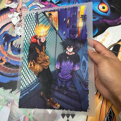 China Naruto And Sasuke High Quality Custom Logo Sticker – Vinyl Film DTF Print Heat Transfers, Ready To Press Iron On For Clothes & Apparel for sale